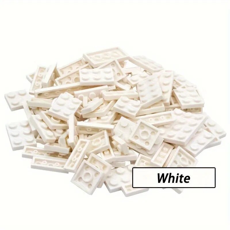 Комплект строительных блоков из 100 предметов, низкая настенная плитка, классическая комбинация, совместимая с основными брендами