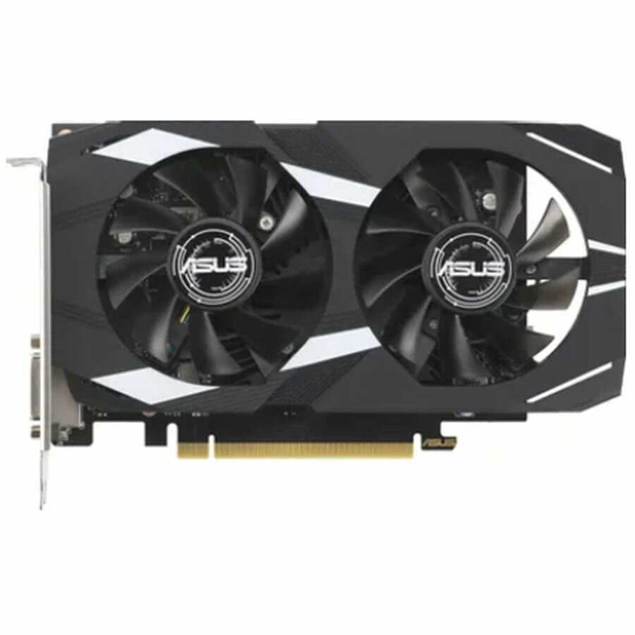 Видеокарта ASUS DUAL-RTX3050-O6G (DUAL-RTX3050-O6G) - PCI-E 4.0, 6 ГБ, GDDR6, 96 бит, HDMI, DVI, DisplayPort, GPU 1507 МГц