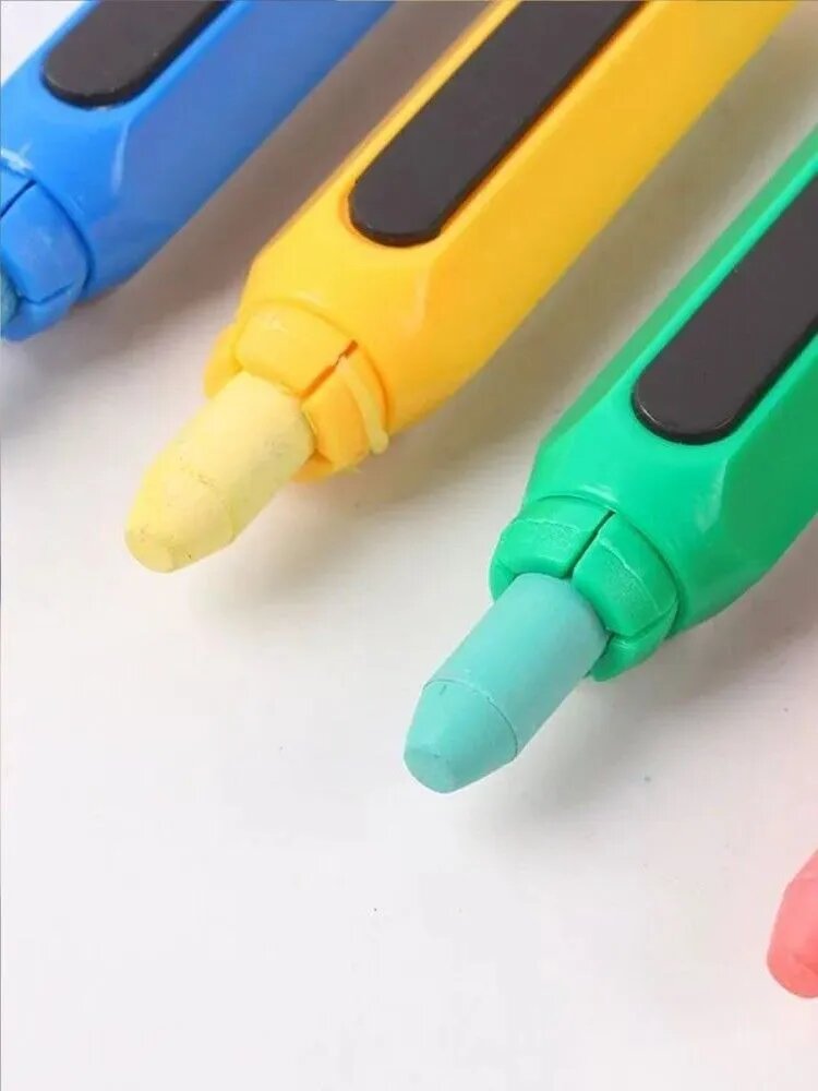 Держатель для мела, вид мелка: Восковой, Для асфальта, цветов: 4 шт.