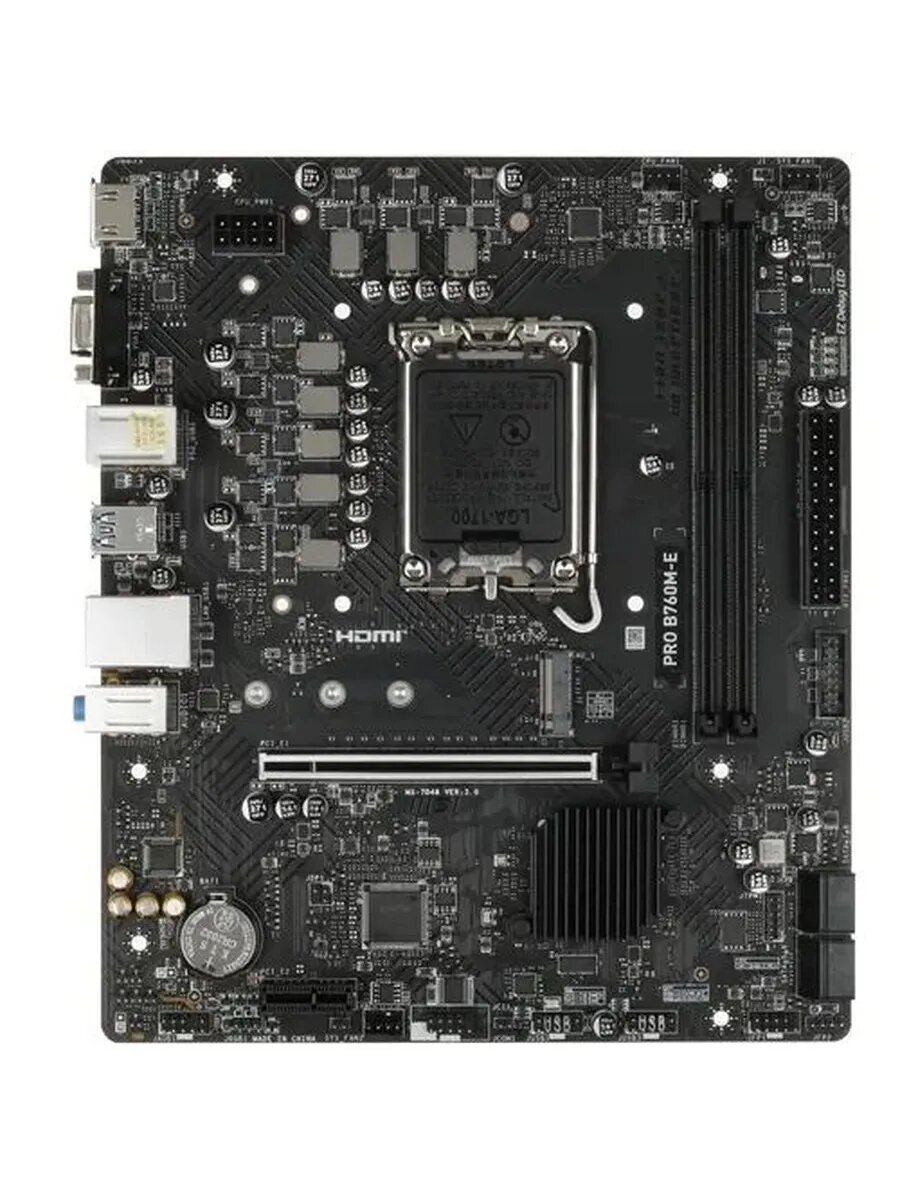 Материнская плата PRO B760M-E - LGA 1700, DDR5