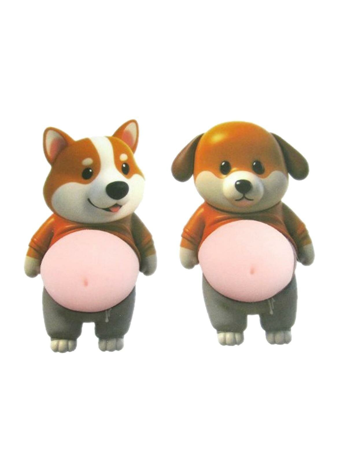 Клейкая наклейка для собаки Shiba Inu Squeeze Toy Забавная Непоседливая игрушка Новинки