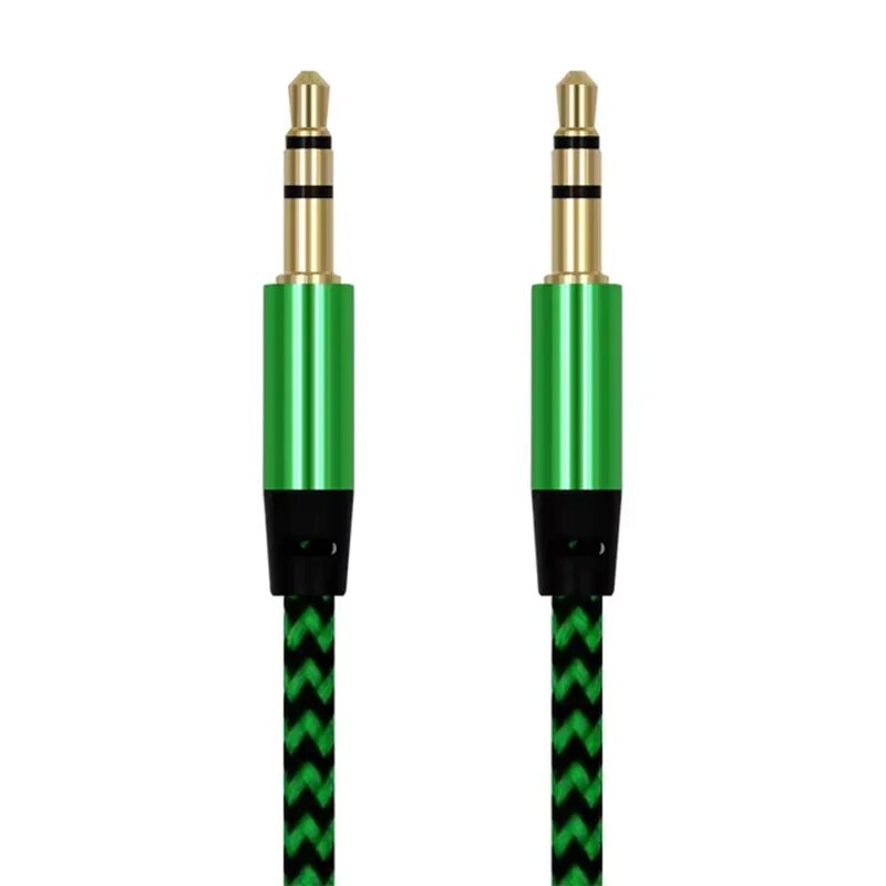 Аудиокабель AUX 1м LMDAOO green