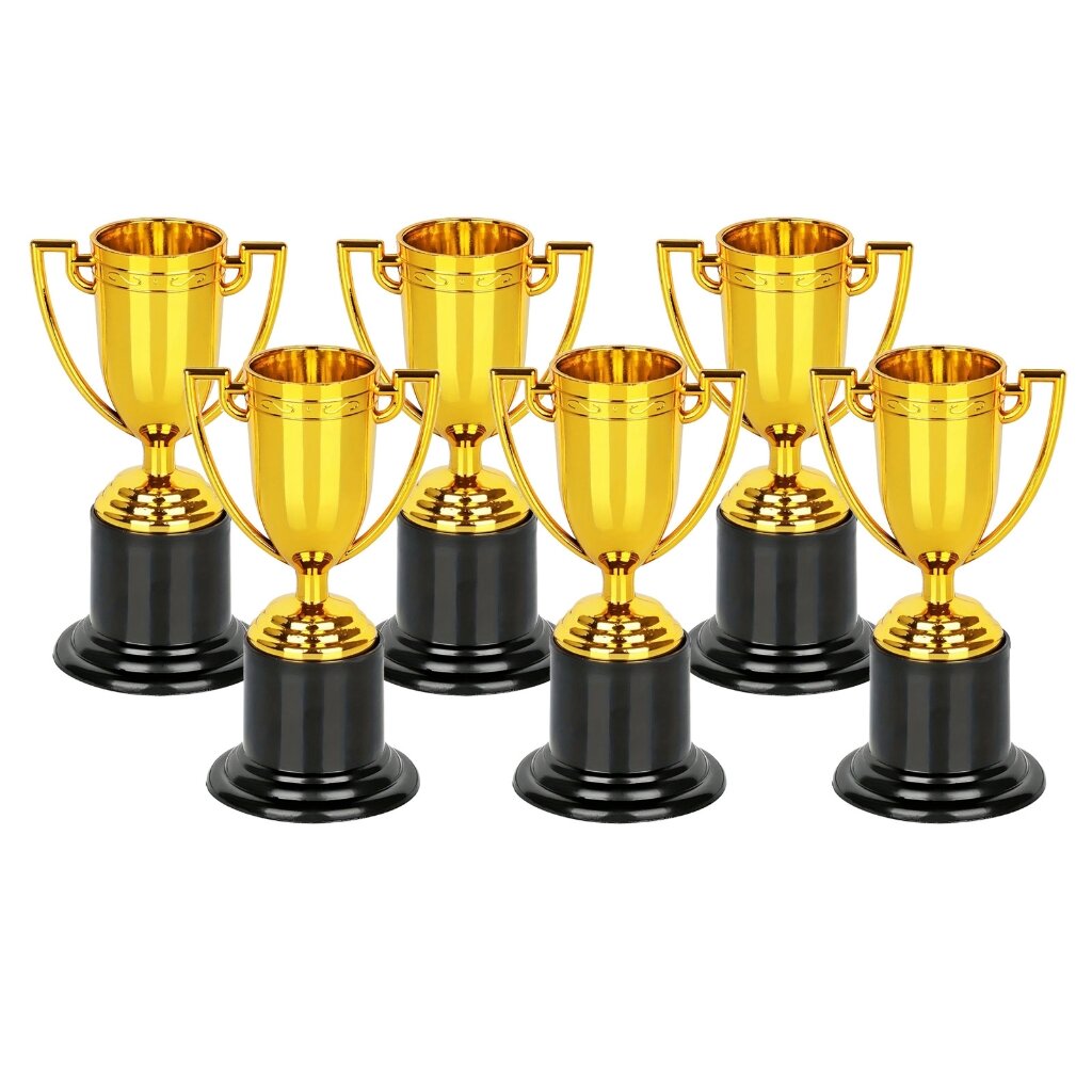 6шт Футбольных Медалей Призовой Кубок Золотые Чемпионы Соревнований Наградные Трофеи