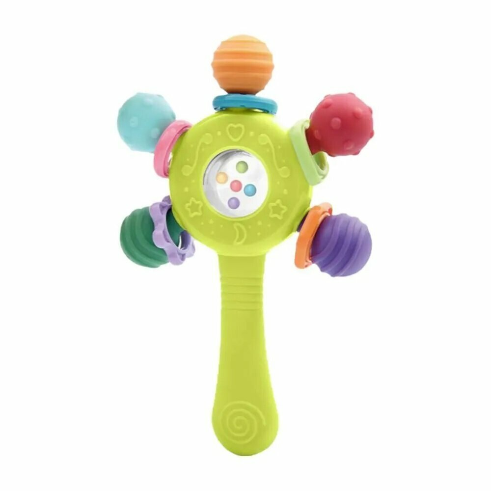 Погремушка для новорожденного 0+. Прорезыватель для зубов детский. Игрушки для малышей до года. Грызунок