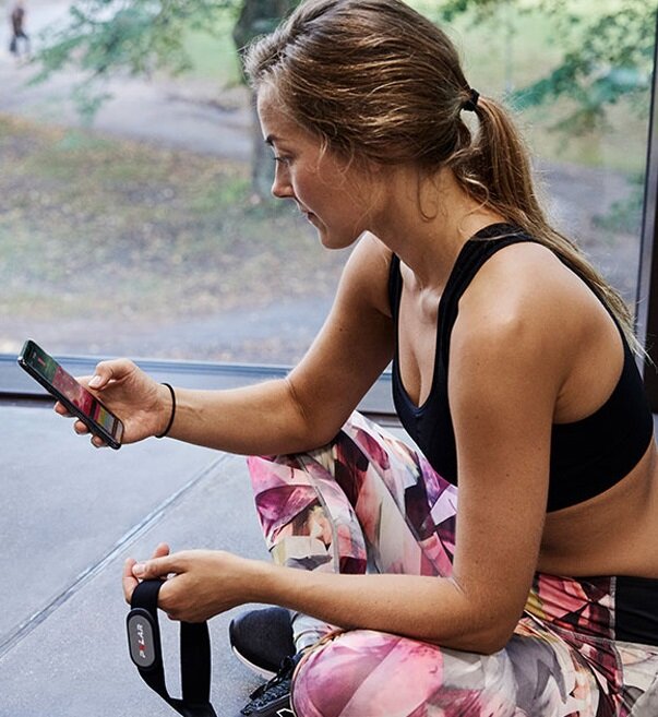 Пульсометр кардиомонитор Polar H9 HR SENSOR black M-XXL 73-102см, черный, новый дизайн