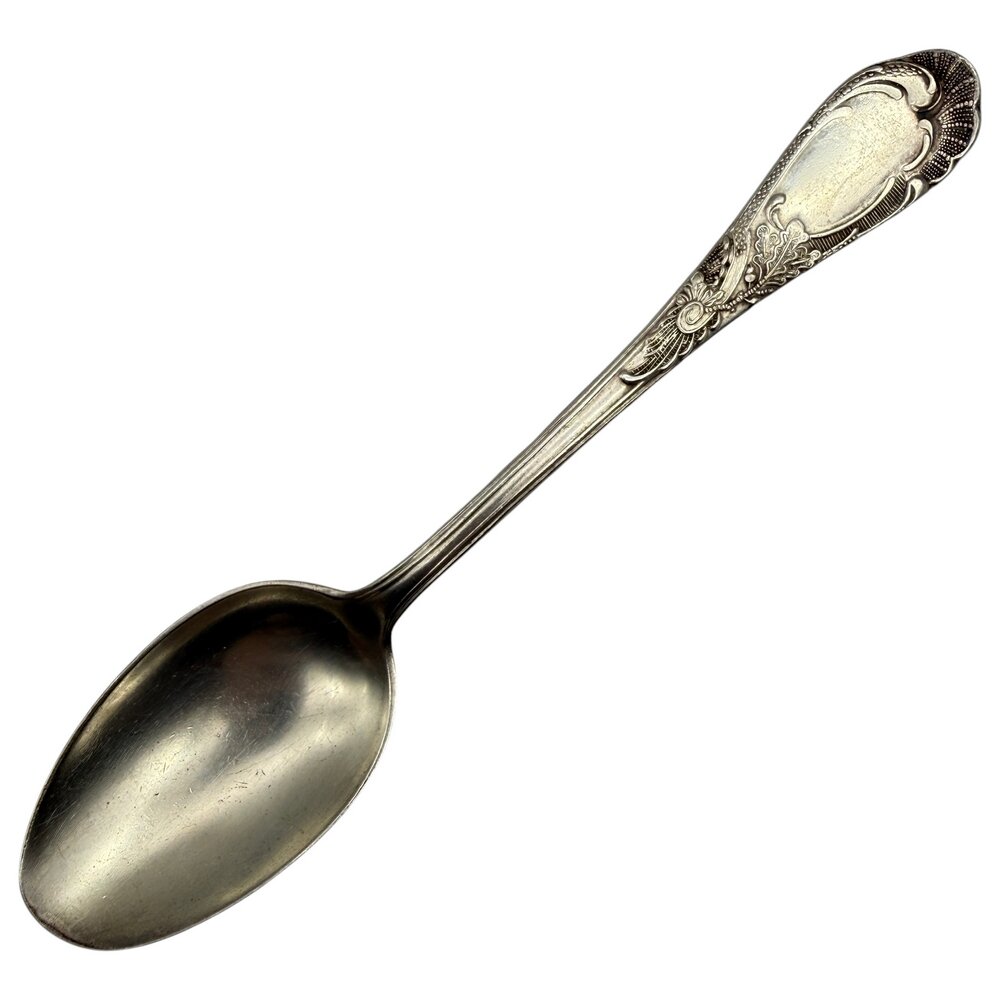 Ложка столовая "Дубок", 21 см, мельхиор, 1950-1960 гг, Киев, СССР