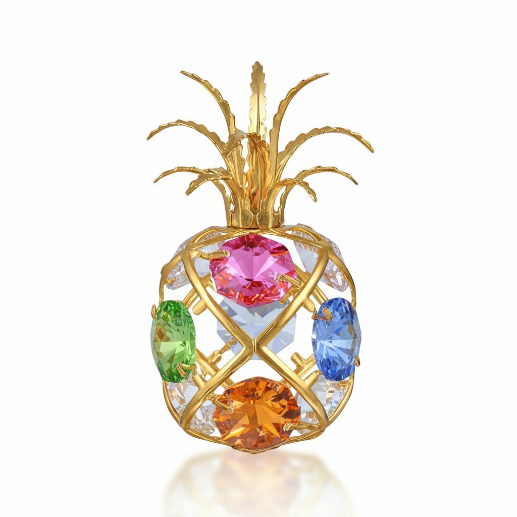 Фигурка Ананас мал. с цв. кр. A6754 Crystal Temptations, Металл, кристалл