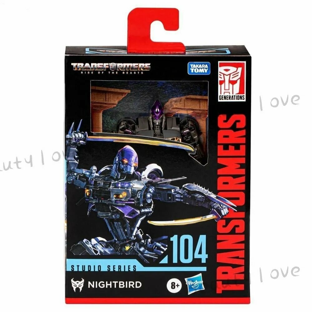 Трансформеры игрушки Hasbro Transformers Studio Series Deluxe Transformers: Rise of the Beasts SS104 Nightbird (11.5cm) F7239 Классические модели