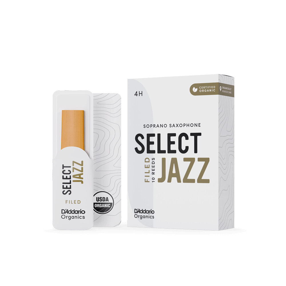 Трости для саксофона сопрано 4H (10 шт) D'Addario ORSF10SSX4H Organic Select Jazz Filed