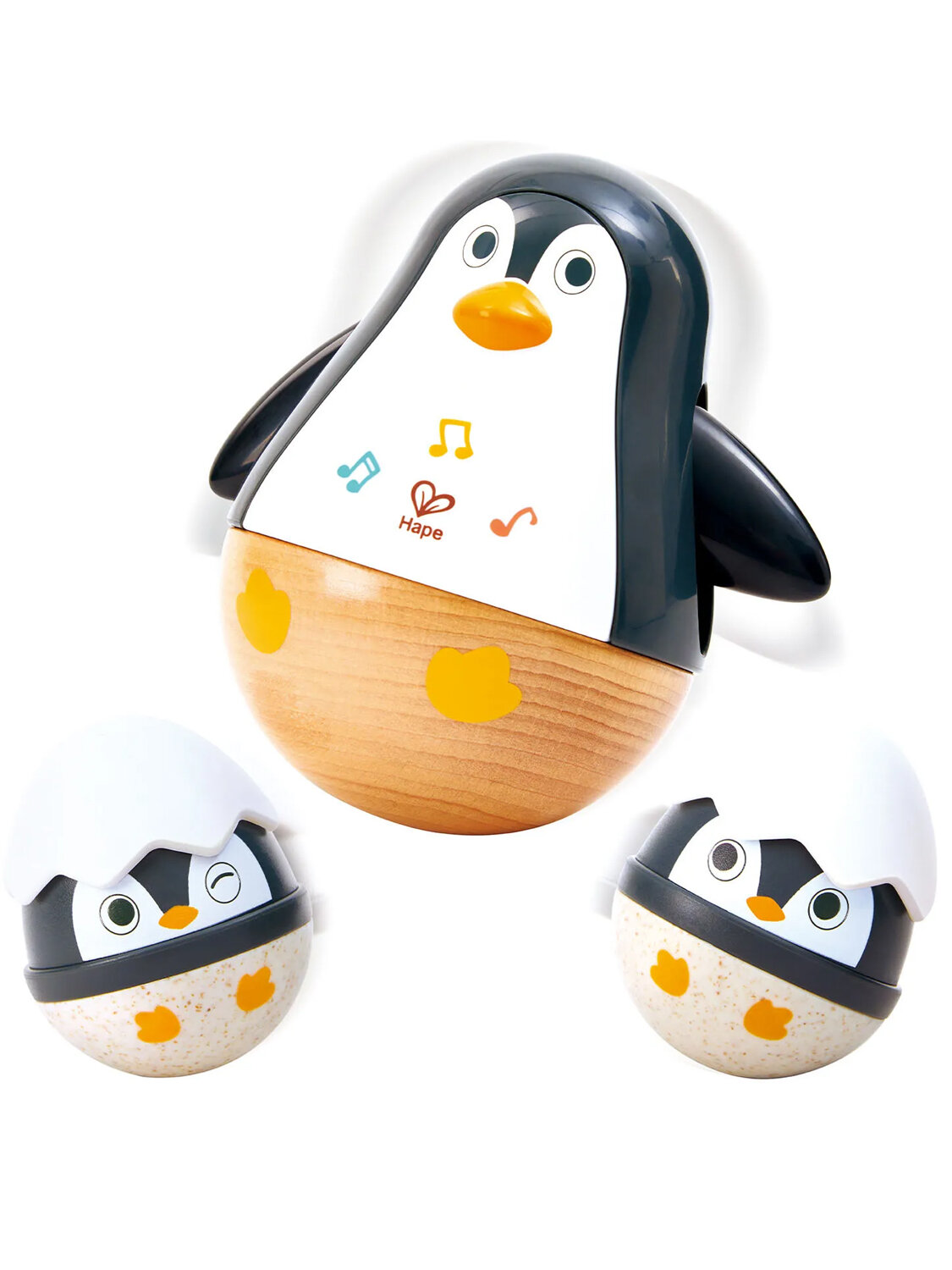 Набор неваляшек HAPE «Малышам» Семья пингвинов E0136_HP