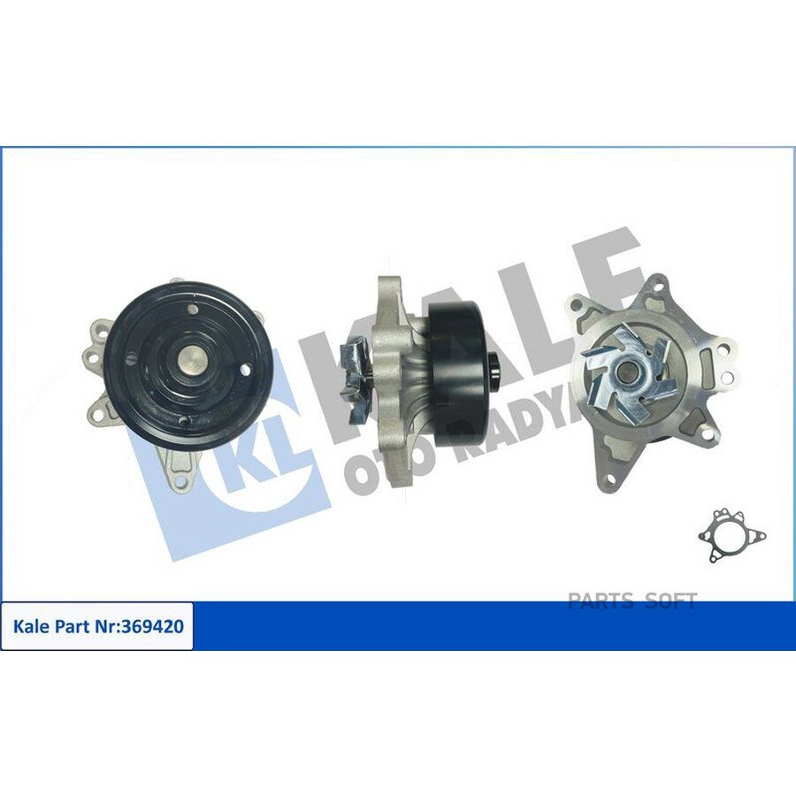 Насос водяной для а/м Toyota Corolla Avensis RAV 4 (00-) 1.4i/1.6i/1.8i KALE 369420