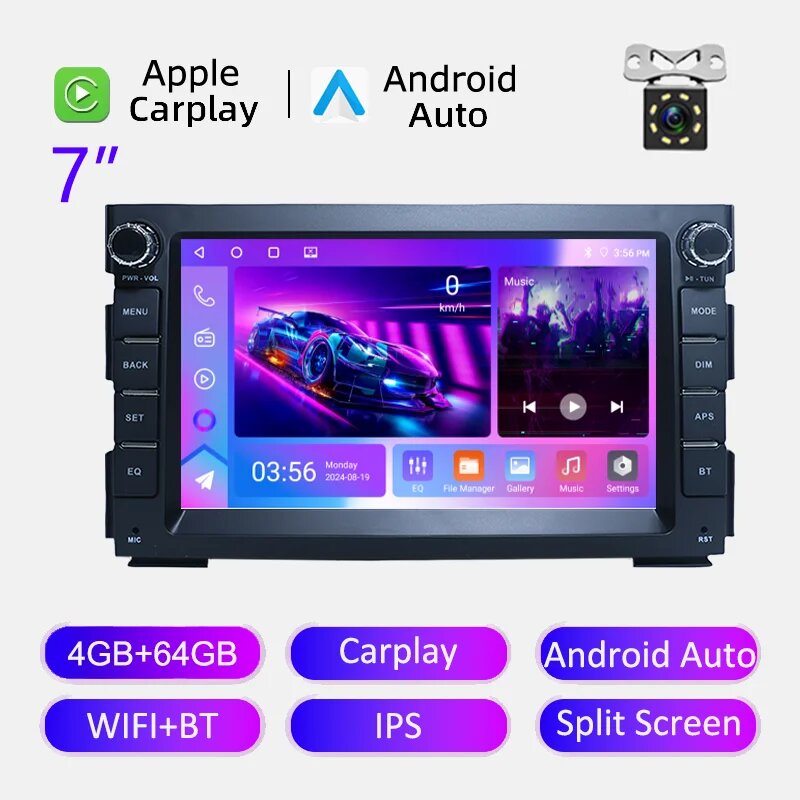 Автомагнитола Android 13.0 Для Kia Ceed Venga 2007-2016 С GPS-навигацией, Wi-Fi, 4-64GB WiFi Cam
