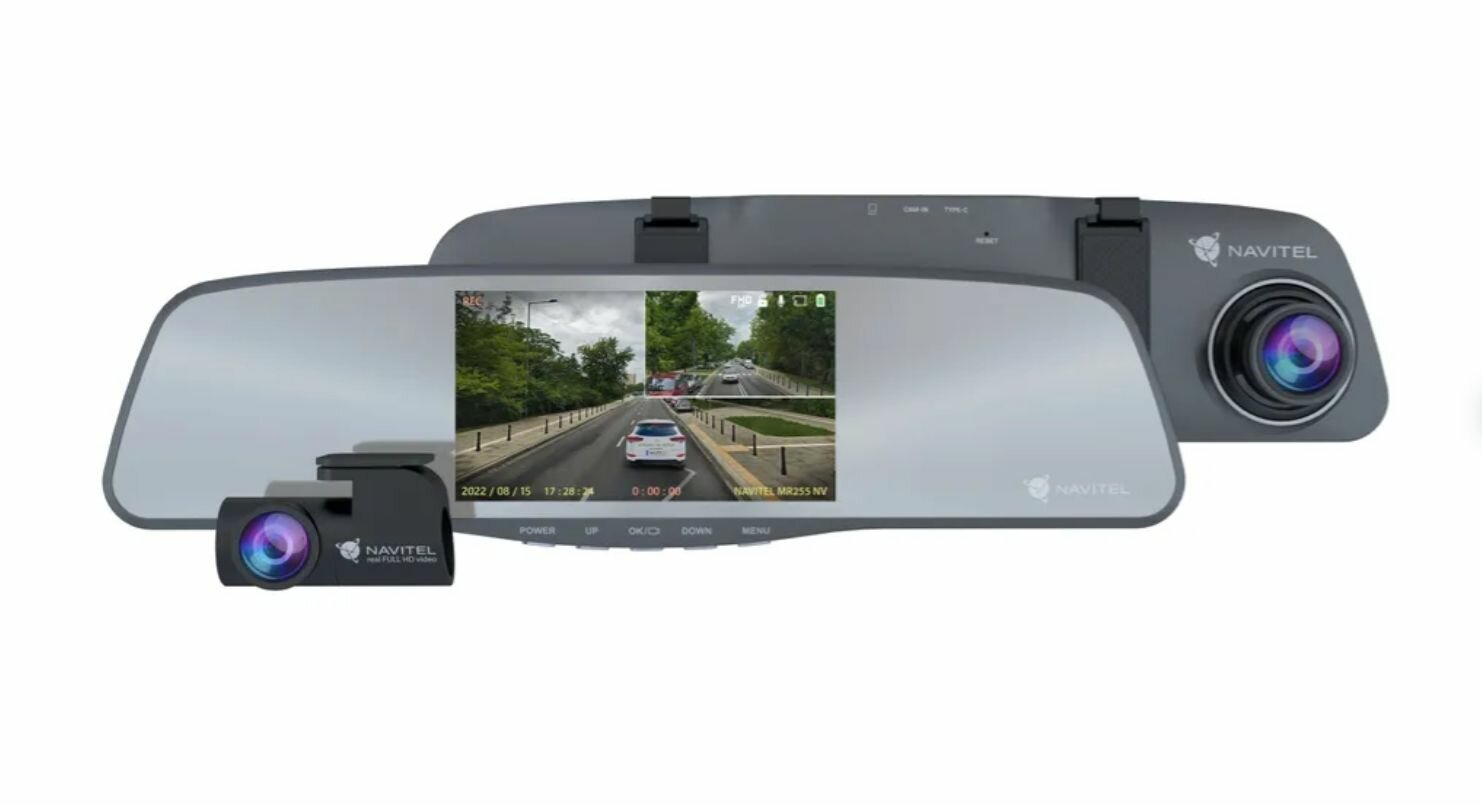 Navitel MR255 NV автомобильный видеорегистратор в зеркале заднего вида