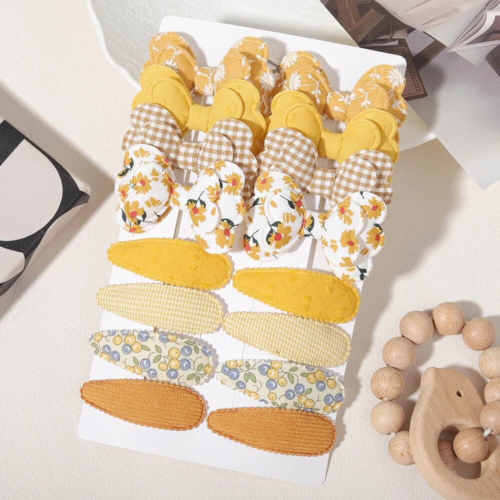 Детские заколки CUTE BOWS QC013 Бежевый, FJ302-4