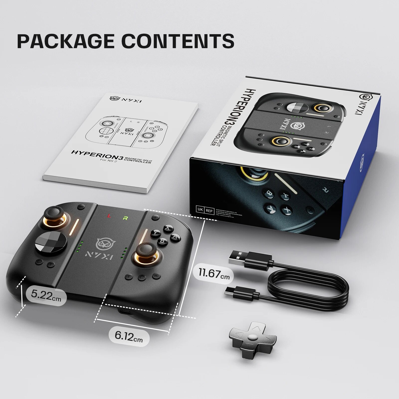 Беспроводной джойпад NYXI Hyperion 3 для Switch 2