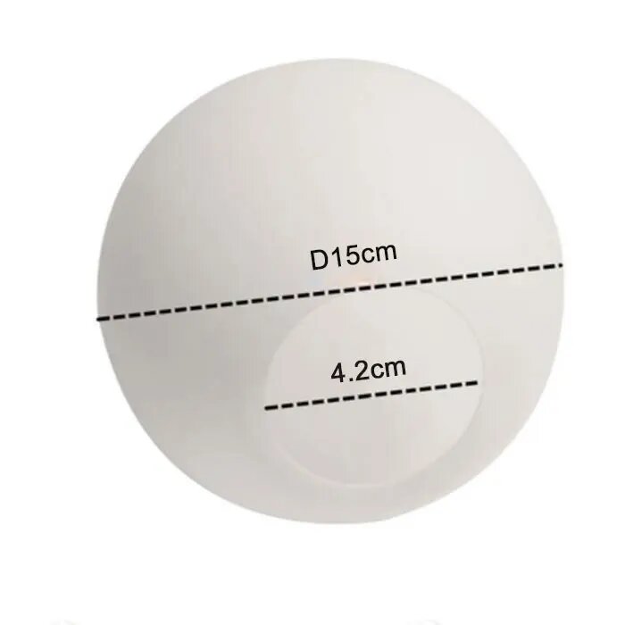 Абажур белый D15cm-4.2cm