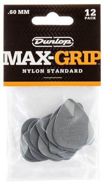 Набор медиаторов для гитары 12 штук 0.60mm Dunlop 449P.60 Nylon Max-Grip