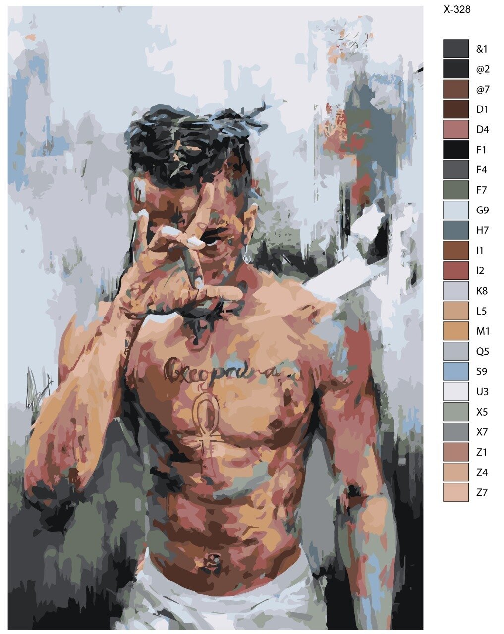 Картина по номерам X-328 "XXXTentacion" 50x70