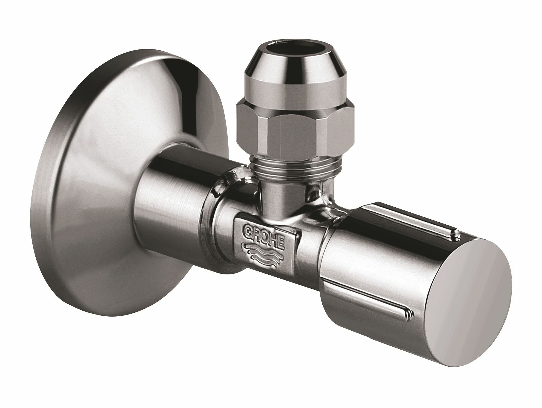 Вентиль угловой GROHE 1/2 дюйма-3/8 дюйма, 1 шт, темный графит, глянец (22037A00)