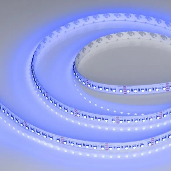 Светодиодная лента Arlight MINI-F120-12mm 24V RGB 22.4 W/m, IP20, 3535, 5m Открытый (Упаковка 5 метров)