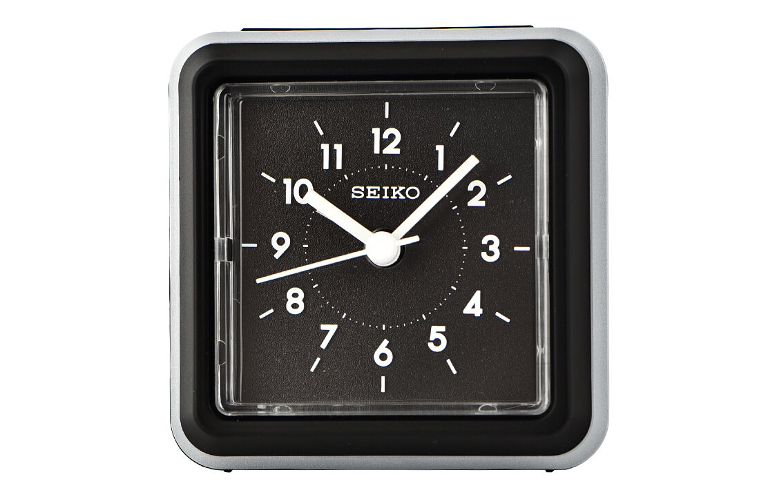Будильник унисекс SEIKO 805272548, черный, Off-black