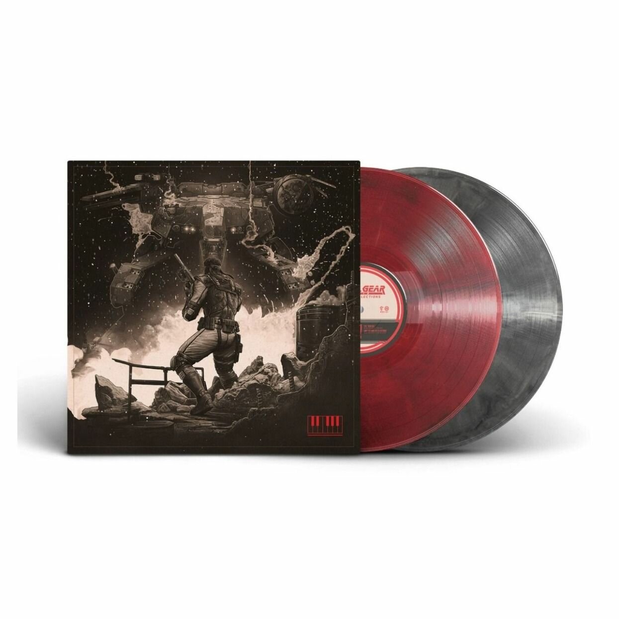 Виниловая пластинка Benyamin Nuss - Metal Gear Solid, 2 x Vinyl, LP, Red w/ Black Marble, Off-White Marble, New