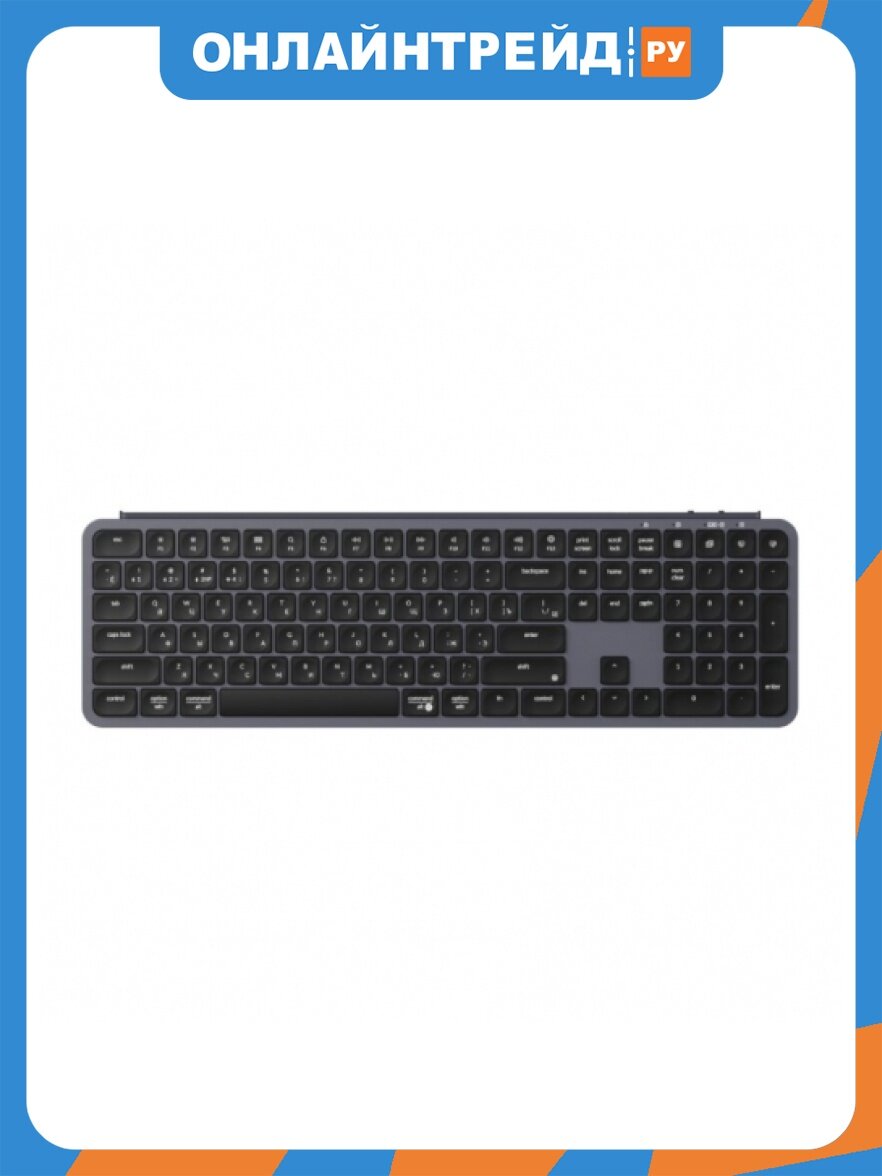 Клавиатура Keychron B6 Pro беспроводная ультратонкая 109 клавиш, ножничные переключатели, цвет Space grey (B6P-K1)