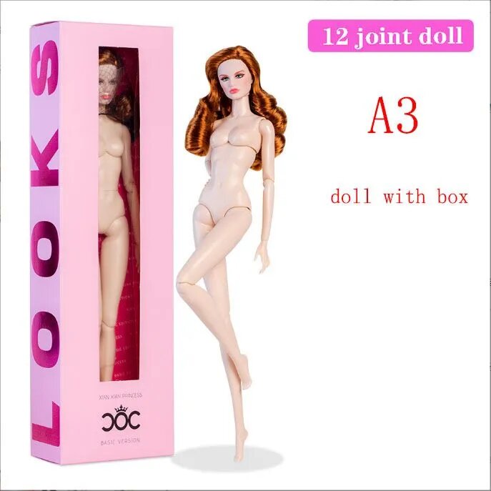Мода 12 дюймов Супермодель 1/6 BJD Кукла