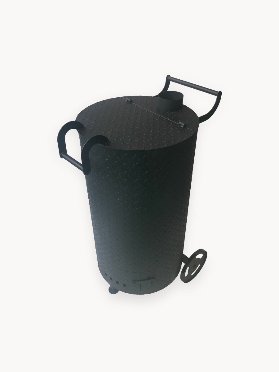 Бочка для сжигания мусора Круглая Усиленная 3 мм. - Большая с колосником.