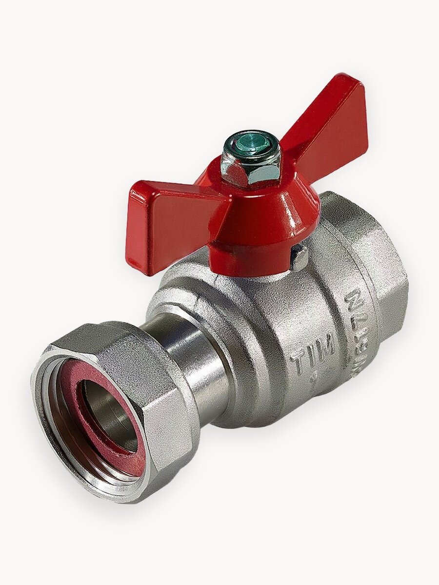 Кран шаровой с накидной гайкой 3/4" ВР/ВР, TIM, BV209-C03FN