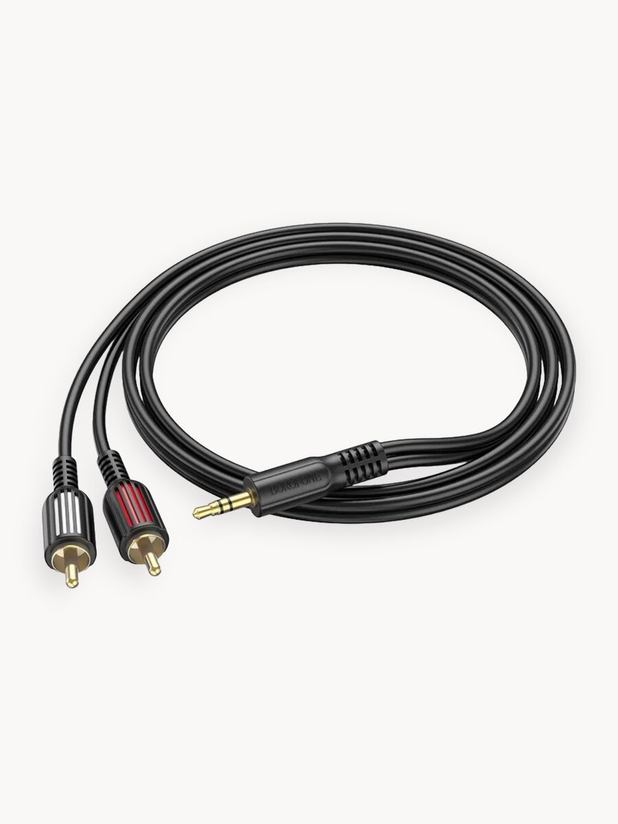 Аудиокабель RCA Кабель (Тюльпаны), кабель AUX Borofone BL11