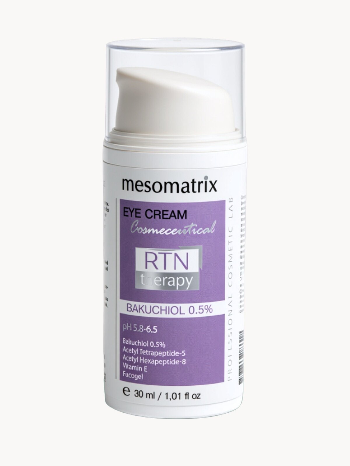 Крем для век RTN Therapy Bakuchiol 0.5, с бакучиолом, против морщин, отеков и темных кругов, 30 мл, Mesomatrix