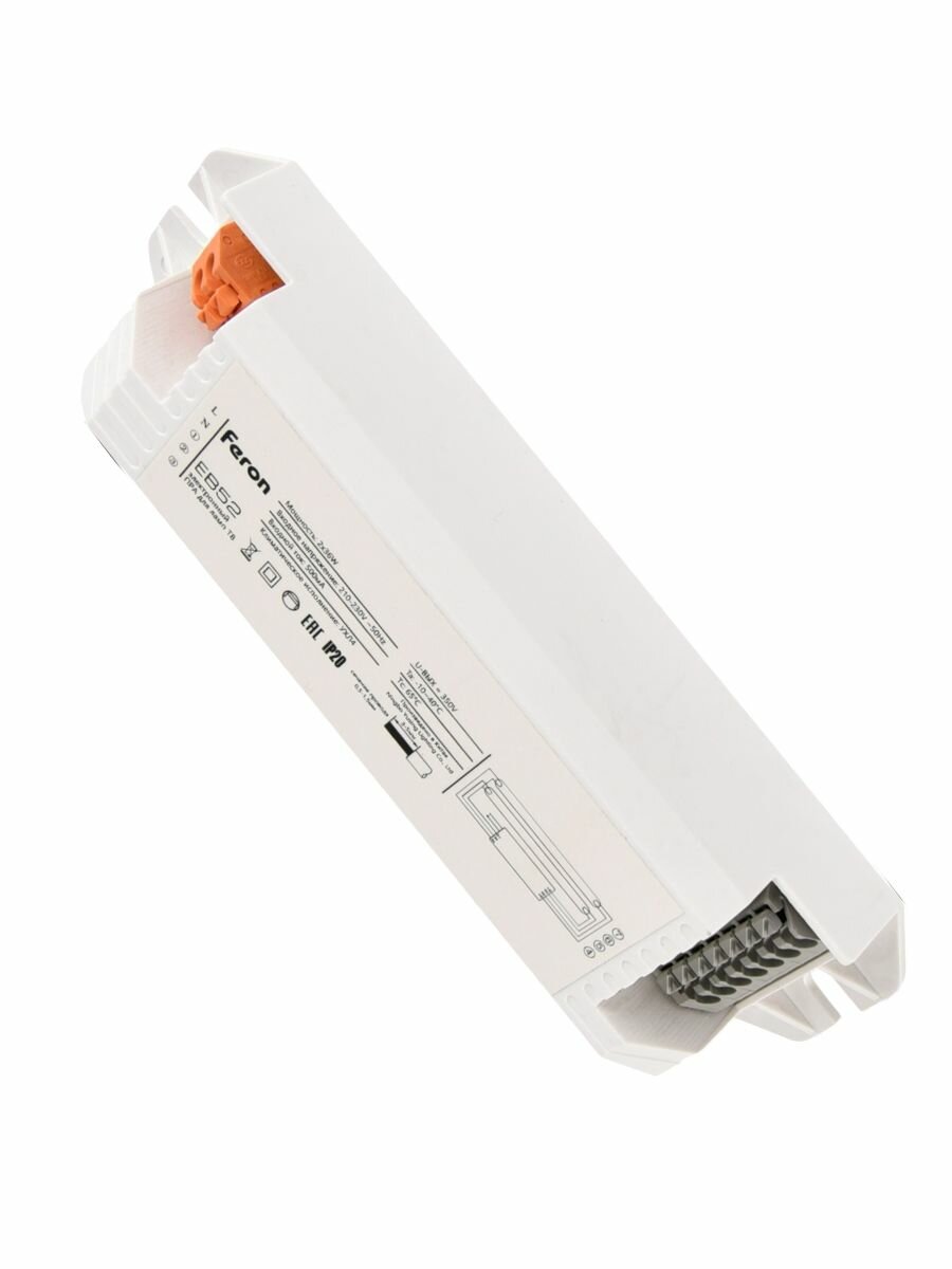 Аппарат пускорегулирующий электронный / Балласт электронный 2*36W T8/G13 Feron EB52 21524