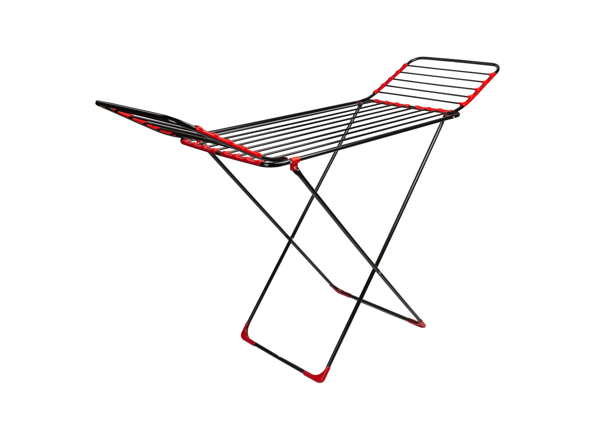 Сушилка для белья Perilla Adel, напольная, откидные крылья, 17.5 м, нагрузка 15 кг, черная