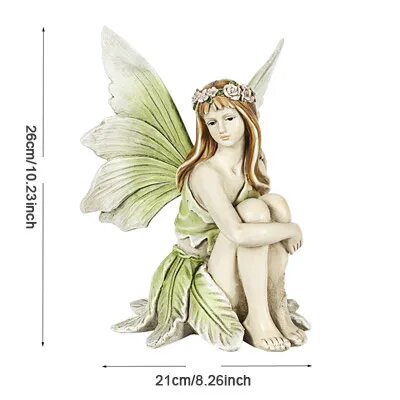 Фигурки эльфов из смолы для сада, Белый