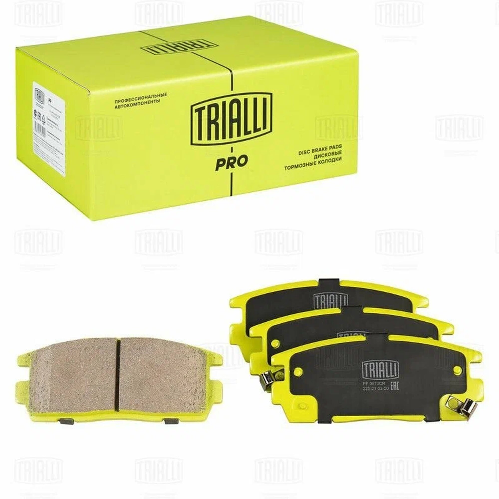 Колодки тормозные дисковые задние для а/м Chevrolet Captiva, Opel Antara, TRIALLI PF 0573CR (серия PRO)