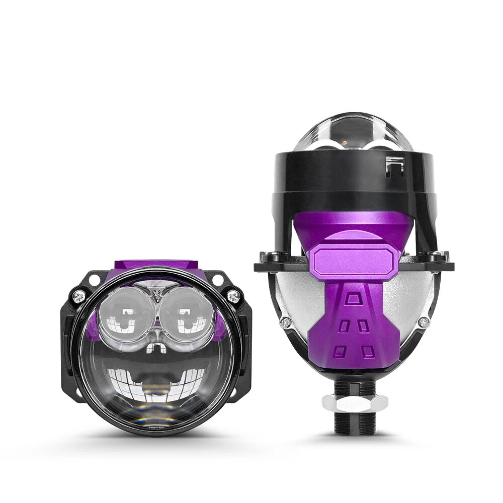 2,5-дюймовые автомобильные би-светодиодные линзы для проектора, двойные гиперболоидные линзы 12 В 110 Вт для Hella 3R H4 H7 9005 9006, обновление автомобильных фар, модернизация