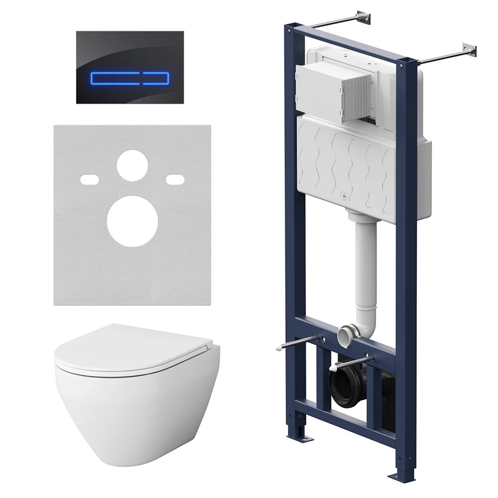 Комплект 5 в 1 AM.PM Spirit V2.0 IS450A38.701700 (инсталляция с унитазом комплект)