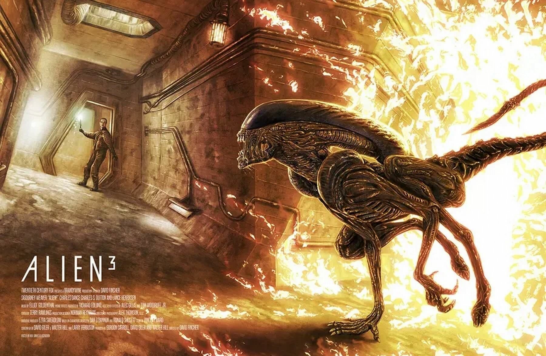 Плакат, постер чужой, кино. Aliens на бумаге, размер 21х30см