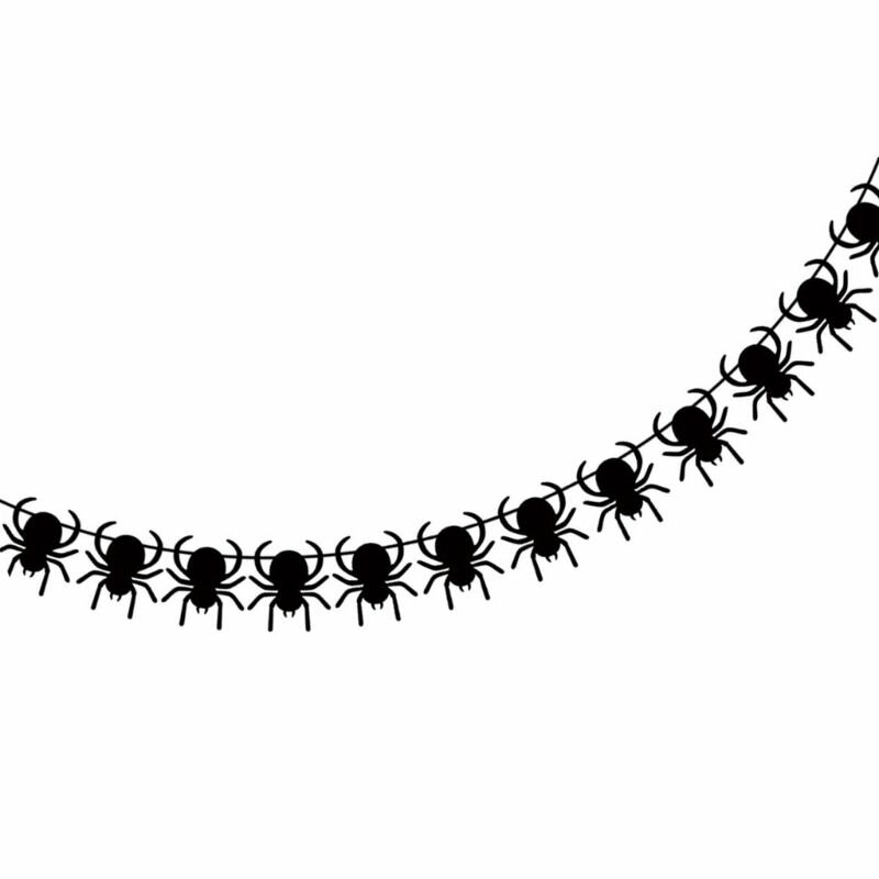 Украшение для Хэллоуина -баннер с выдвижным флагом-Паук