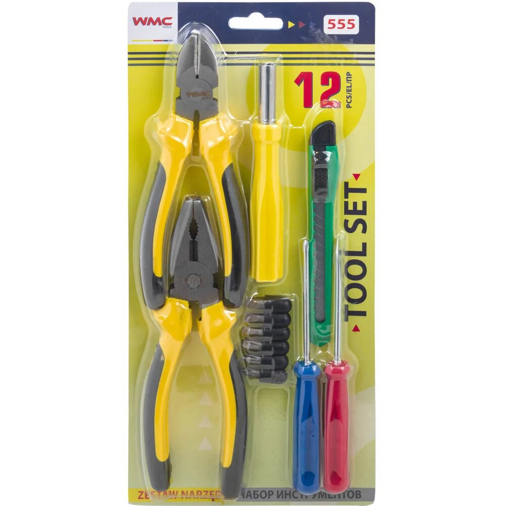 Набор инструментов WMC TOOLS 12 предметов WMC-555(60897)