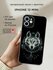 Чехол на Apple iPhone 12 mini / Айфон 12 Мини с принтом "Волк оберег"