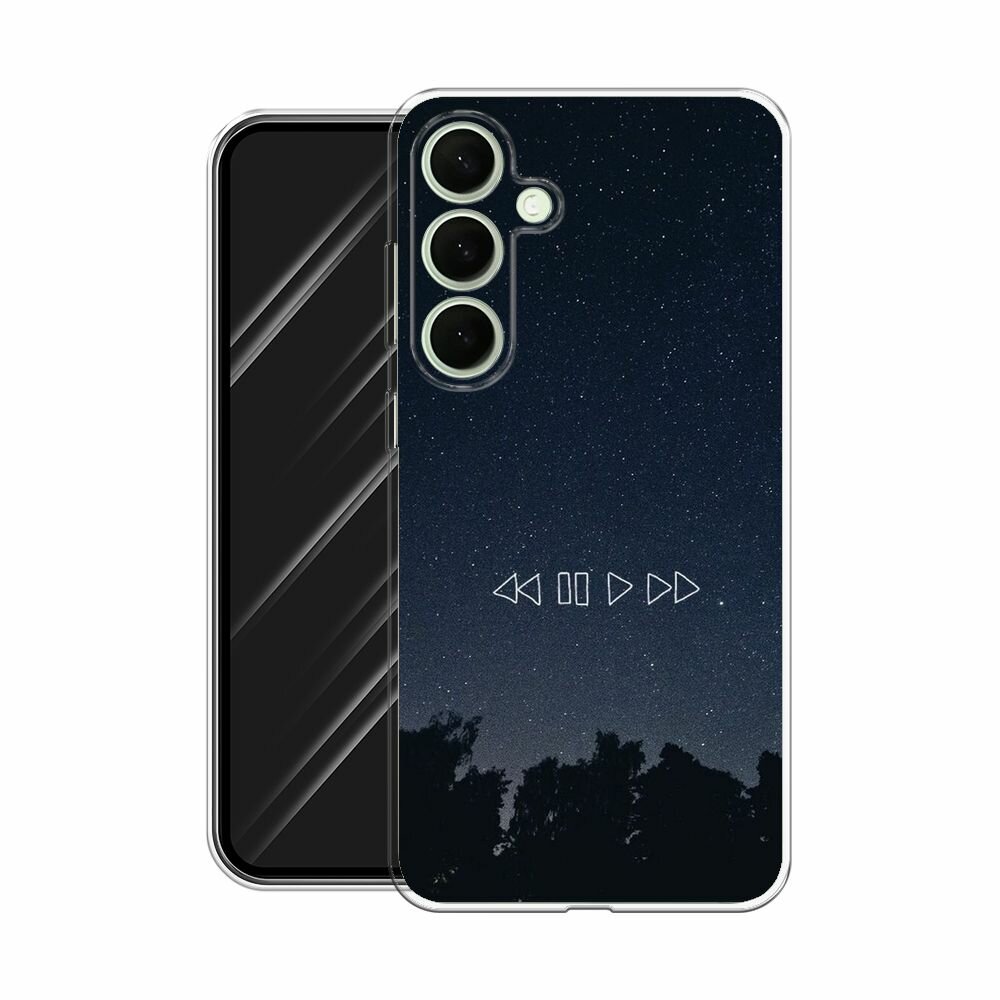 Чехол на Samsung Galaxy S25 Plus / Самсунг S25 Плюс с принтом "Космическая музыка" — фото 1
