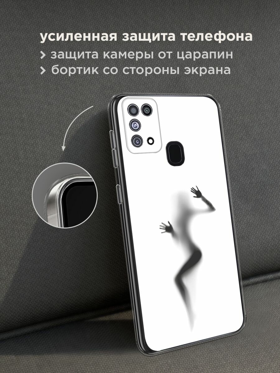 Чехол на Samsung Galaxy M31 / Самсунг Галакси М31 с принтом "Девушка в душе" — фото 1