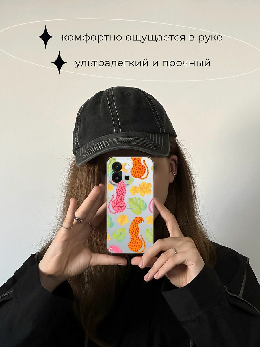 Чехол на OnePlus 13T / Ван Плас 13Т с принтом "Экзотика", прозрачный — фото 1