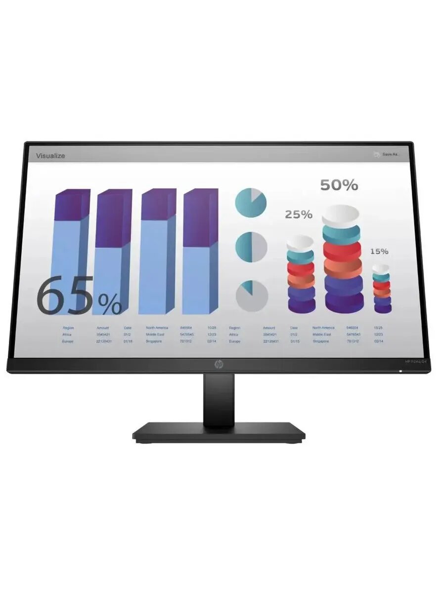 23,8" Монитор P24q G4 8MB10AA BLACK 2560x1440@60 Гц IPS