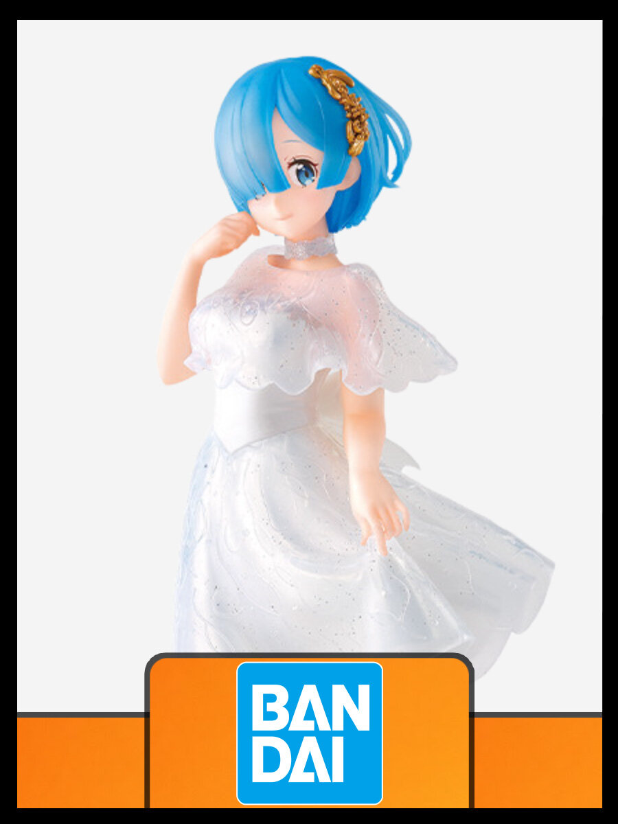 Оригинальная фигурка Rem от Bandai Spirits из аниме Re: Zero / Рем «Жизнь в альтернативном мире с нуля» 20 см