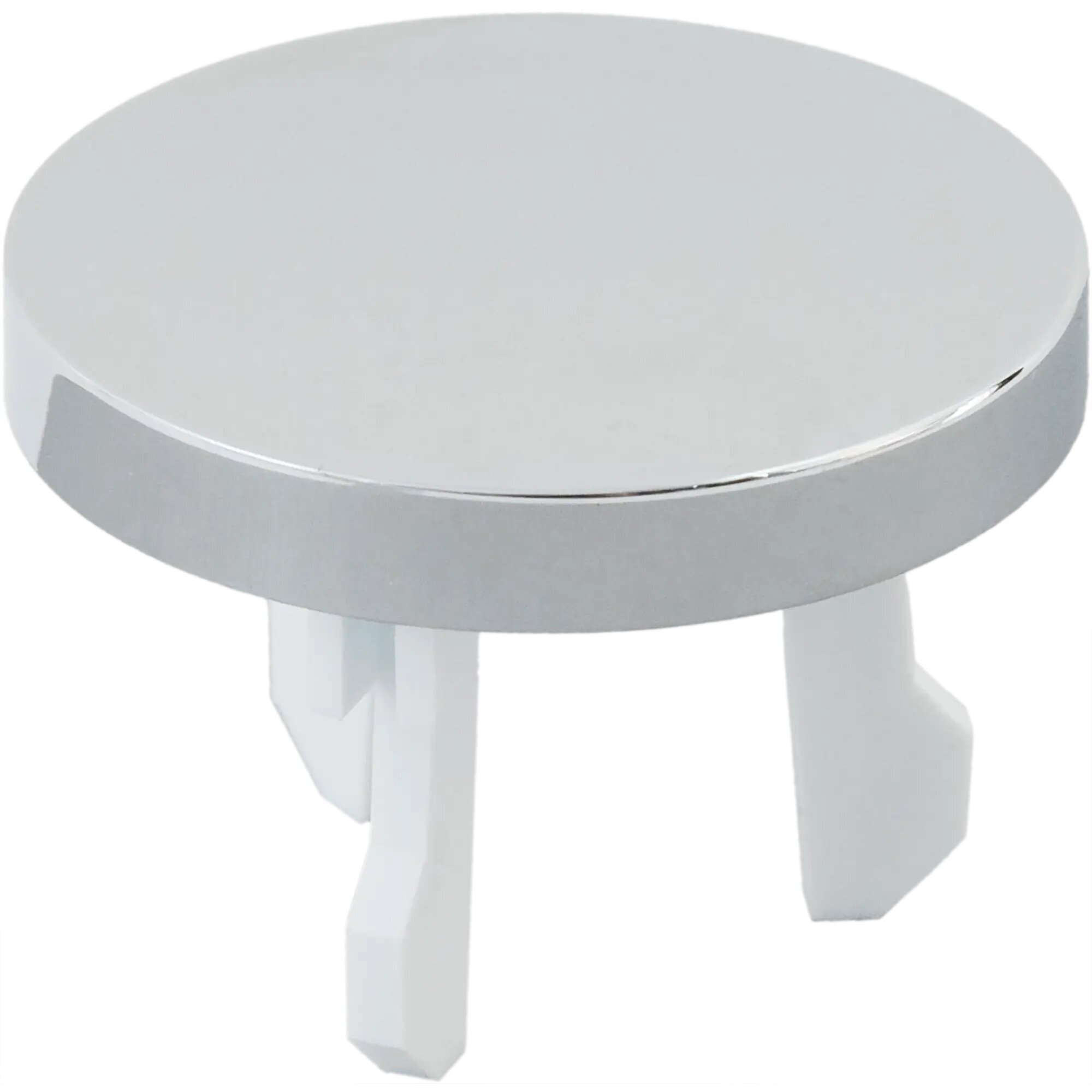 Заглушка для перелива раковины Опус цвет хром, элемент переливной системы, запорная вставка