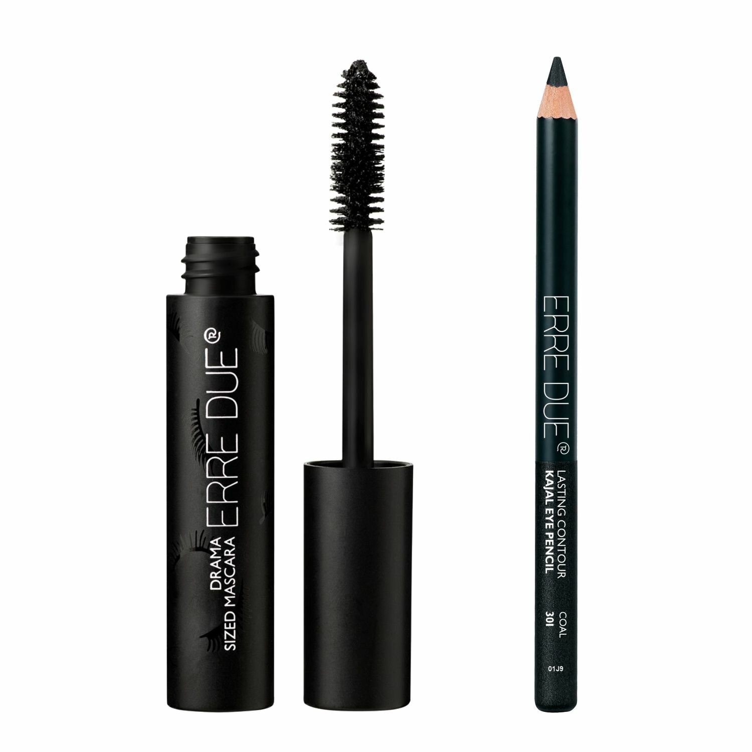 Набор для макияжа глаз EYE PENCIL & MASCARA ERRE DUE: карандаш для глаз стойкий и тушь для ресниц