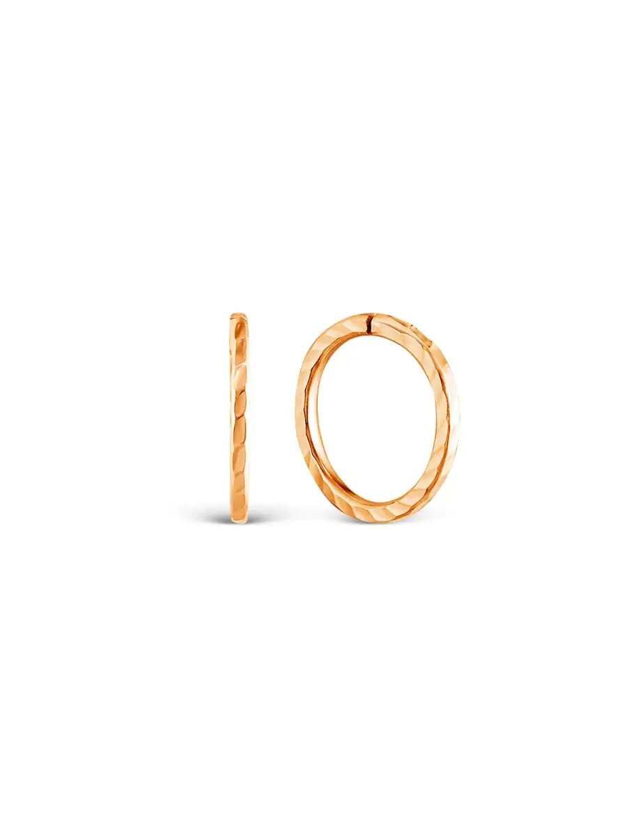 Серьги конго, серебро, 925 проба, золочение